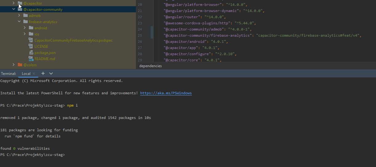 After add "@capacitor-community/admob": "^4.0.0-1" problem with Android ...