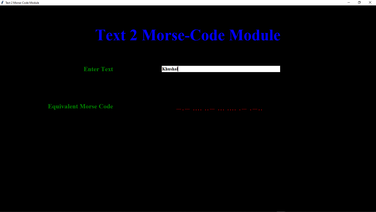 GitHub - omkar4603/Morse_Code_Convertor