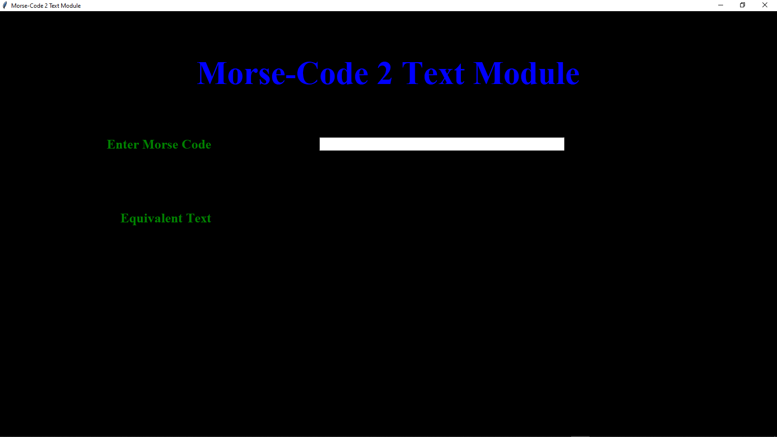 GitHub - omkar4603/Morse_Code_Convertor