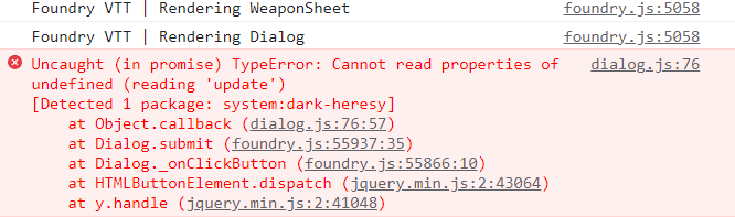 To-hit rolls not working - Bug · Issue #92 · Vendare/DarkHeresy2E-FoundryVTT · GitHub