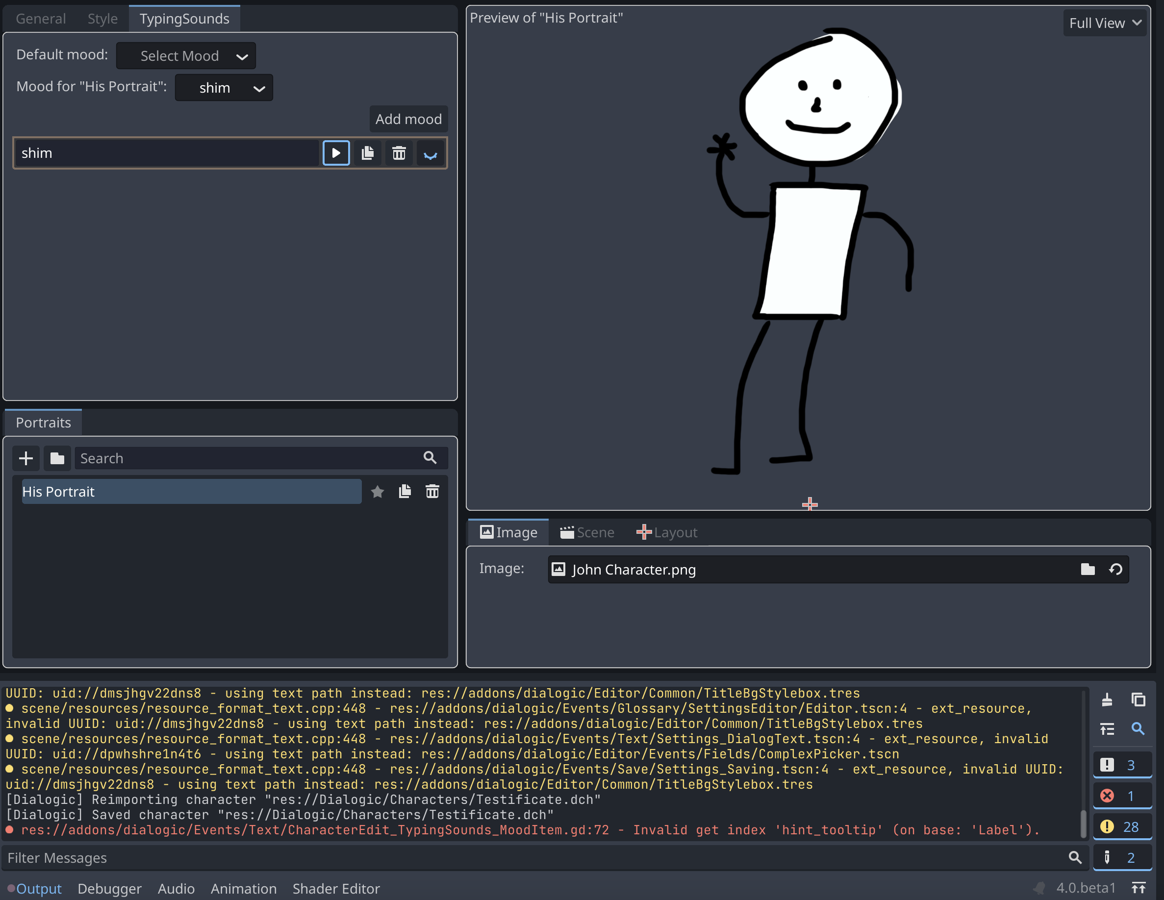 Previewing Typingsounds Does Not Work · Issue 1240 · Dialogic Godotdialogic · Github 