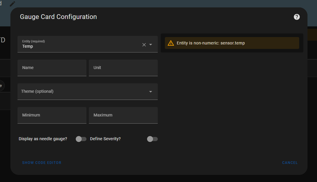 Entity is non-numeric: sensor.temp · community · Discussion #46042 · GitHub