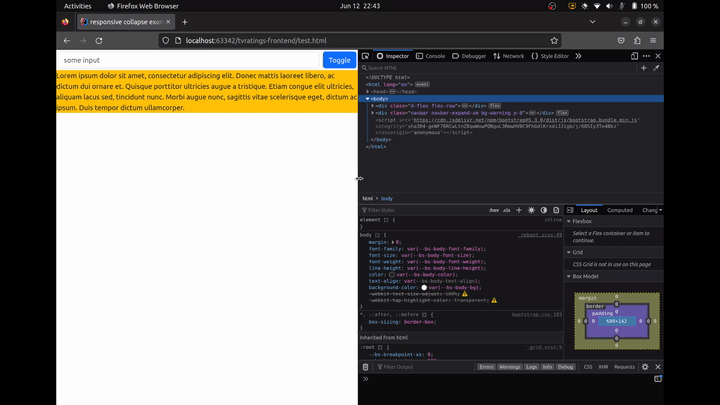 Responsive Collapse · Issue #38752 · twbs/bootstrap · GitHub