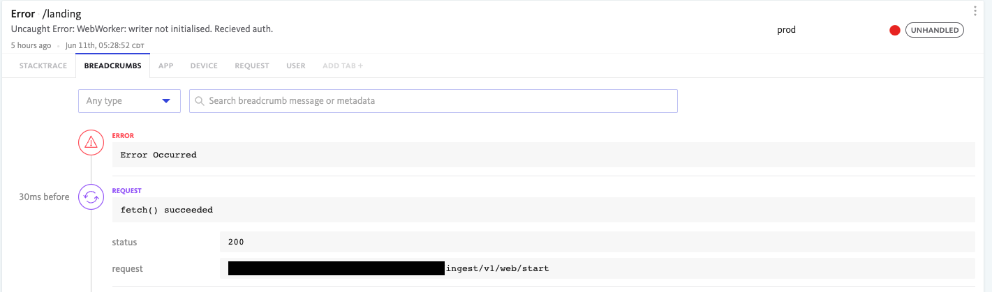 One user spamming "Uncaught Error: WebWorker: writer not initialised." errors · Issue #538 ...