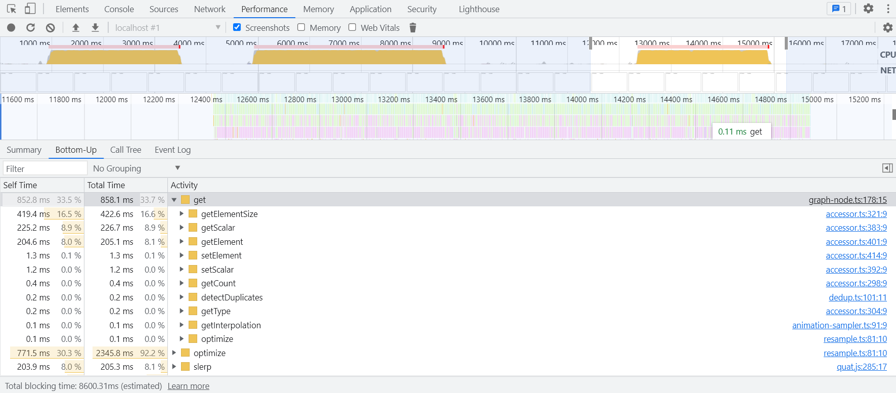 resample: optimizing performance of GraphNode#get() · Issue #922 · donmccurdy/glTF-Transform ...