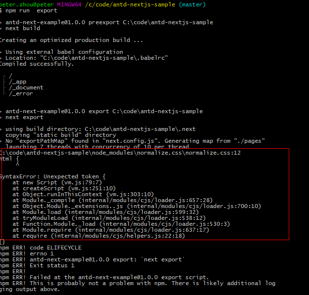 Use Antd Mobile Dont To Do Next Export · Issue 6384 · Vercelnextjs · Github
