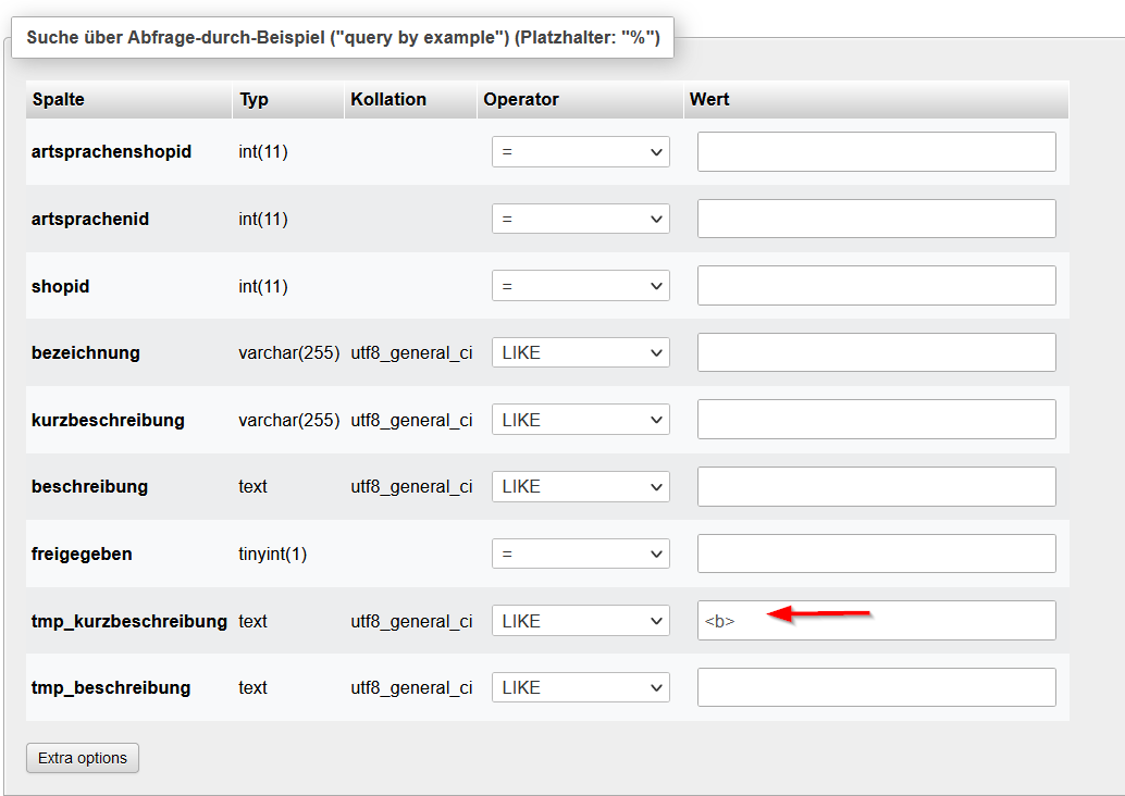 search for html tags does not work · Issue #17730 · phpmyadmin/phpmyadmin · GitHub