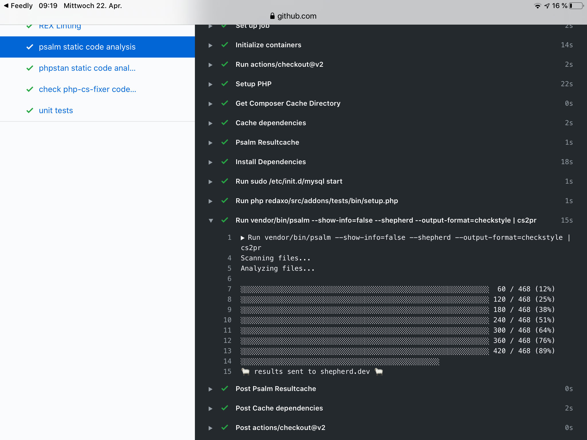 Analysis cache in CI · Issue #3212 · vimeo/psalm · GitHub