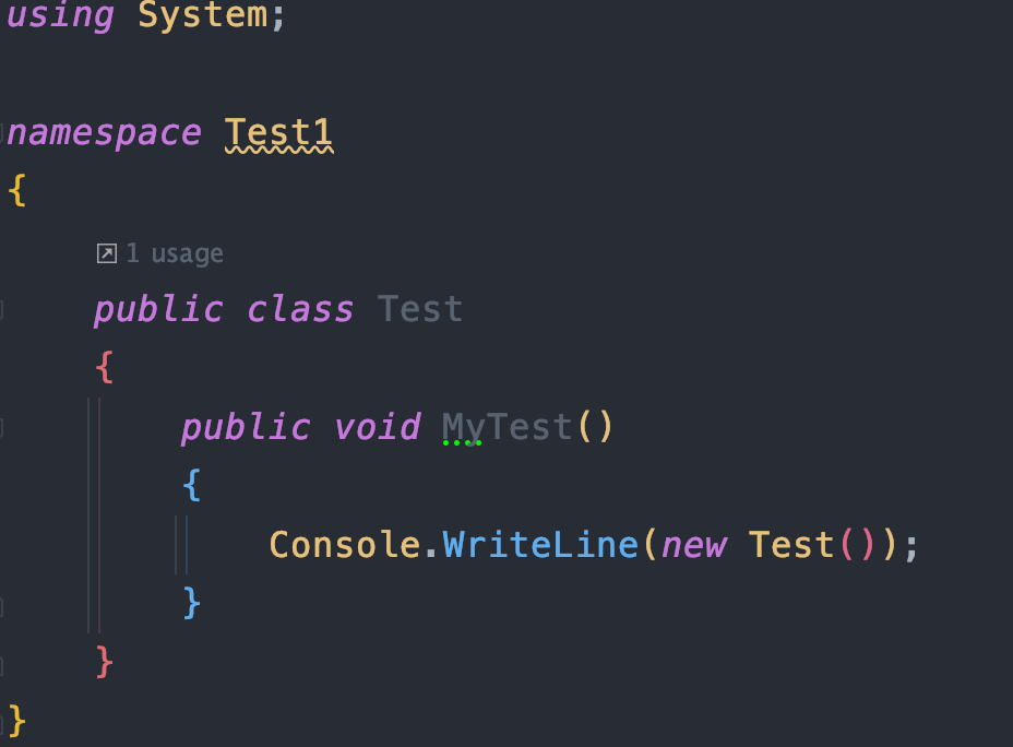 C# in Rider - only squiggly brackets are rainbowified · Issue #497 ...