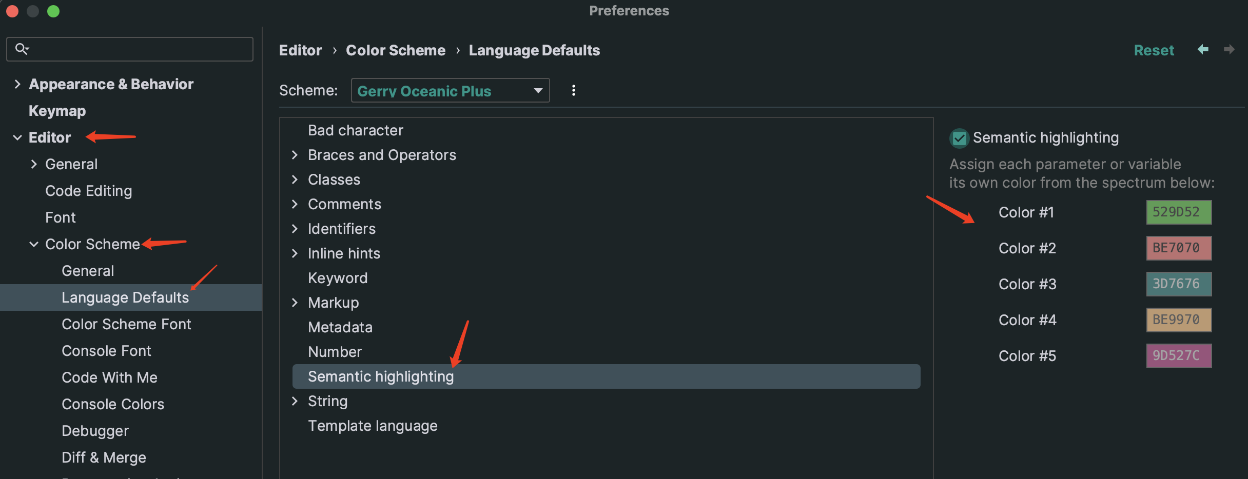 Full customization of colors for variables similar to brackets color customization · Issue #2576 ...