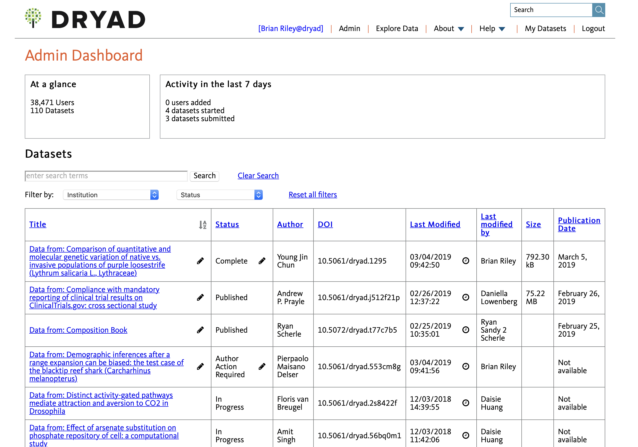 Rationalize publication date · Issue #208 · datadryad/dryad-product-roadmap · GitHub