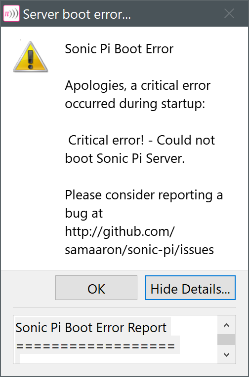 Installsetup Bug · Issue 2071 · Sonic Pi Netsonic Pi · Github 