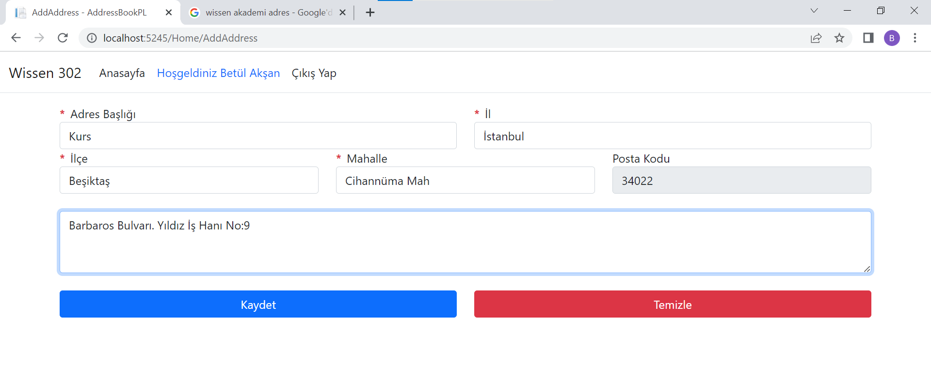 GitHub - Samett34/adresbook-sunum