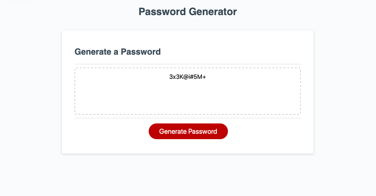 GitHub - Melanieislas/Password_Generator