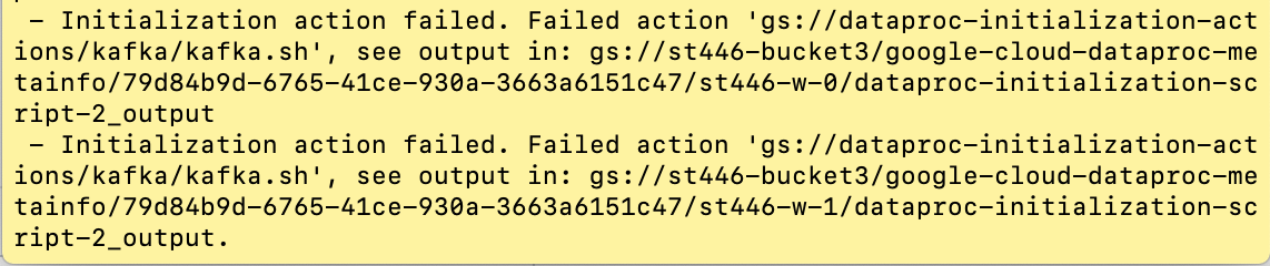 Kafka initialization fails GCP · Issue #487 · GoogleCloudDataproc/initialization-actions · GitHub