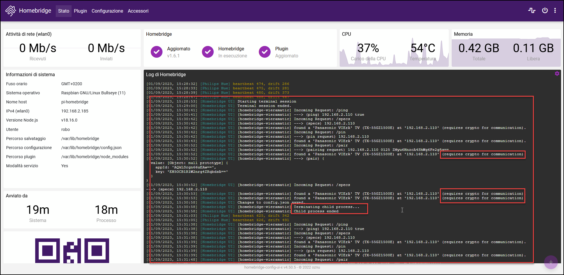 Impossible to connect VIERA TX-55GZ1500 · Issue #109 · AntonioMeireles/homebridge-vieramatic ...