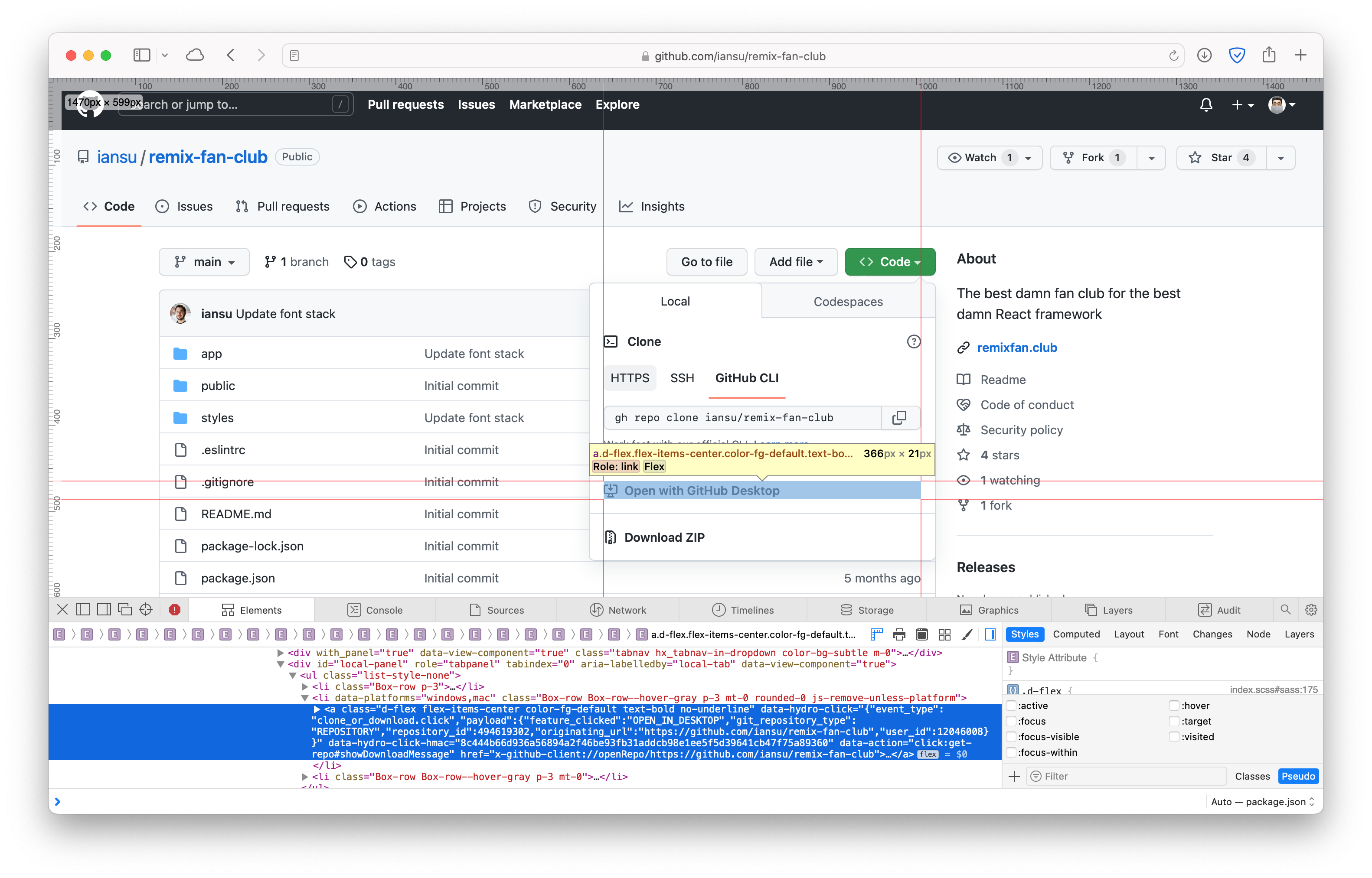 Make Open With GitHub Desktop And Download ZIP In Code Drop down