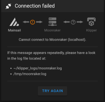 connection failed · Issue #566 · Arksine/moonraker · GitHub