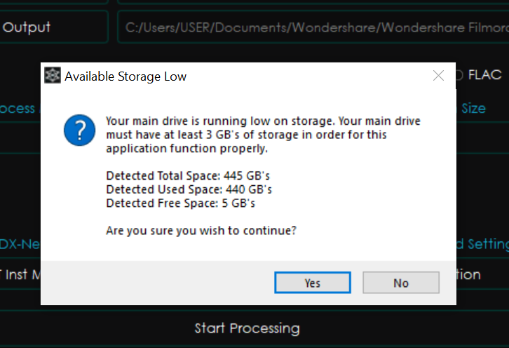 Available Storage Low even though there is more free space · Issue #323 ...