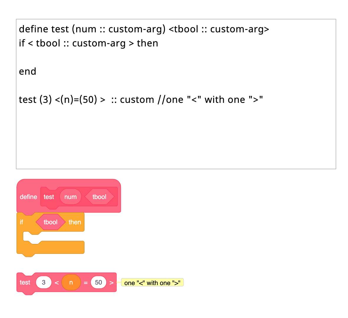 strange view when call custom blocks with boolean arg · Issue #399 · scratchblocks/scratchblocks ...