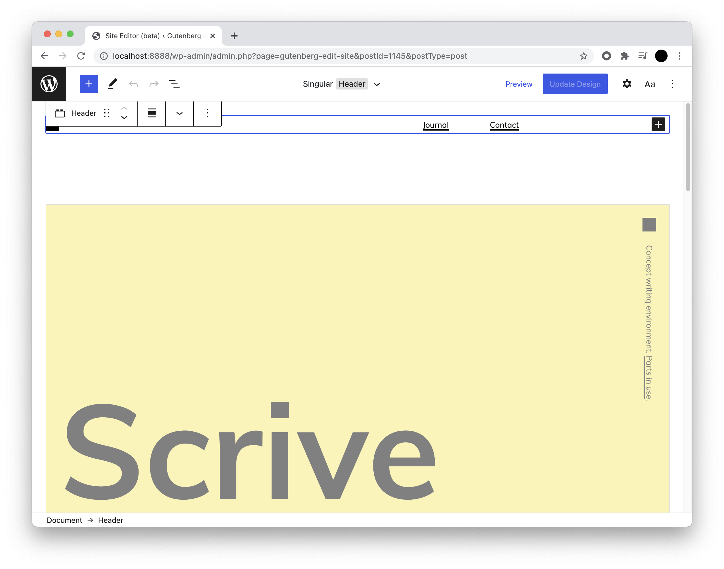 Contextual Block Toolbar Move Below The Block When Bumping Against The