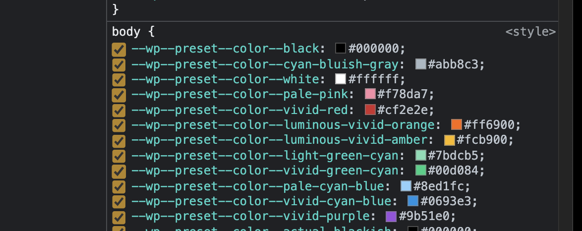 Preset colors from theme.json aren't loaded in the editor · Issue ...
