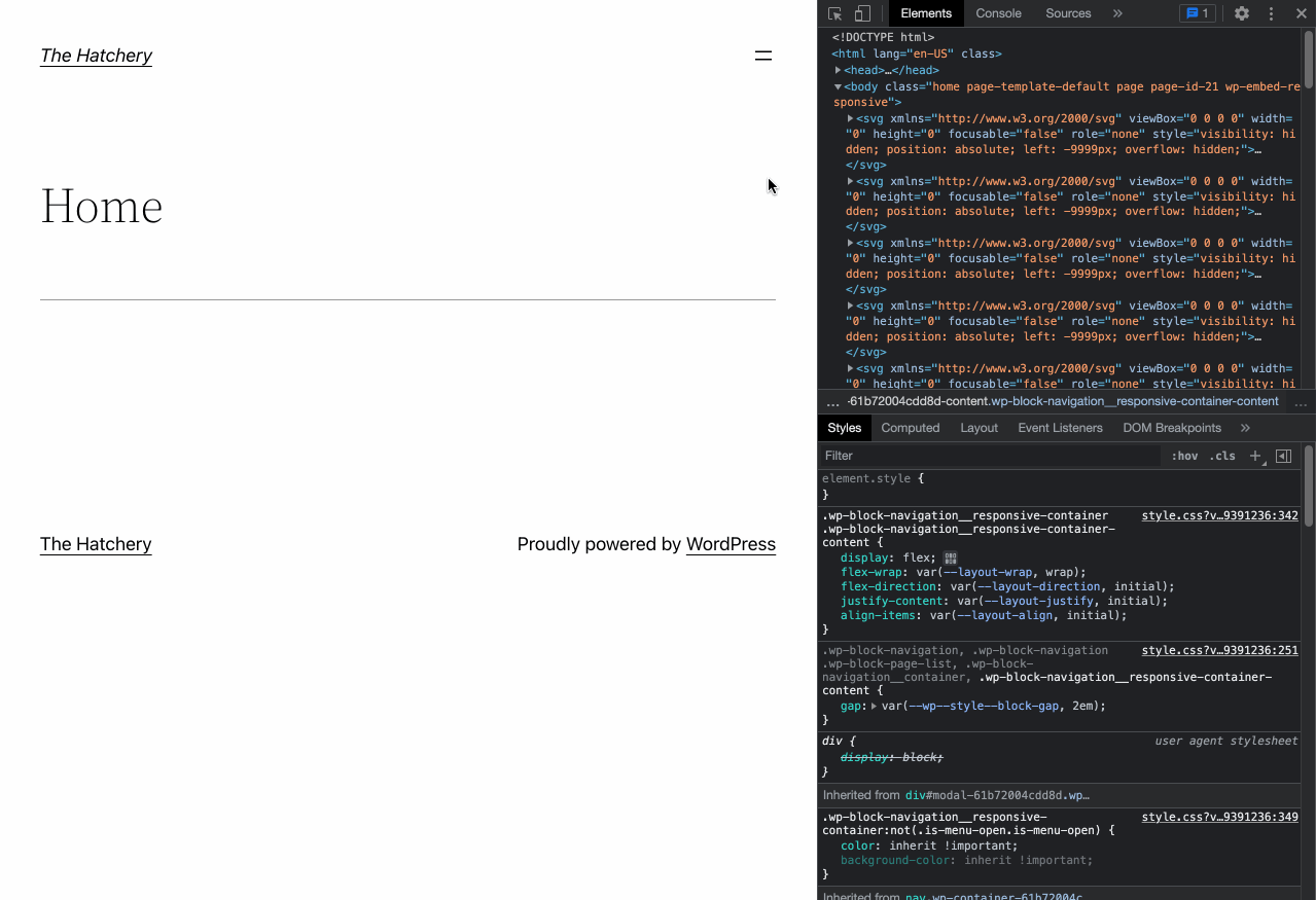Close button placement does not align with the placement of the menu button · Issue #292 ...