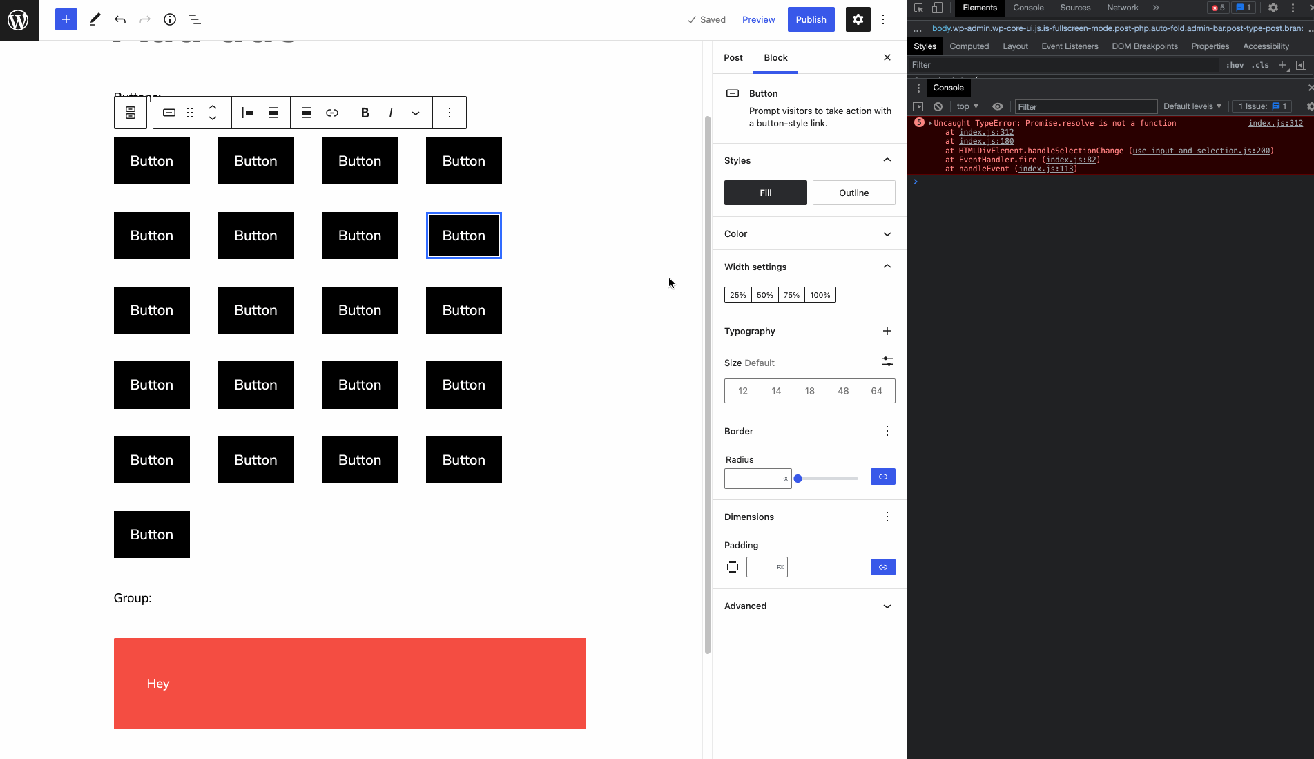 Nested blocks: right-clicking causes errors, can crash · Issue #37397 · WordPress/gutenberg · GitHub