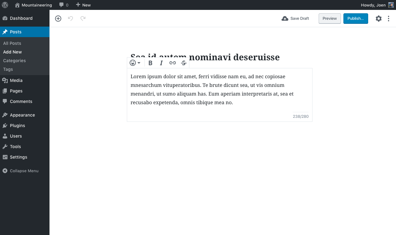 Add optional character count prop to RichText · Issue #5394 · WordPress ...
