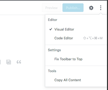 More Menu shows overly verbose shortcut · Issue #6734 · WordPress ...