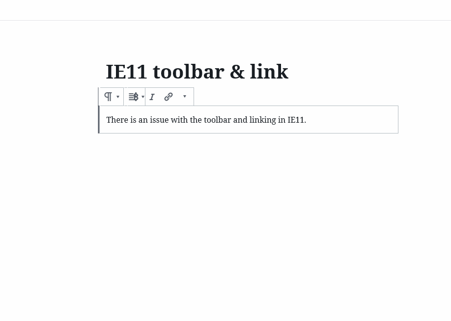 IE11: Ctrl + K for linking text doesn't work, button works fine · Issue #17158 · WordPress ...
