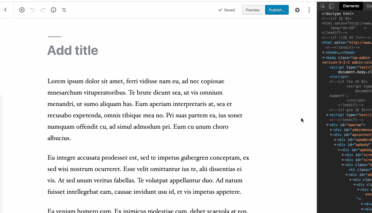 No scrollbars in Chrome OSX for content · Issue #16966 · WordPress ...