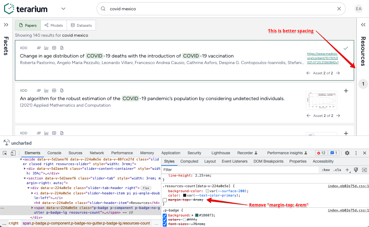 Bug Fix Vertical Text Direction Adjust Text Size And Spacing In Collapsed Facet And