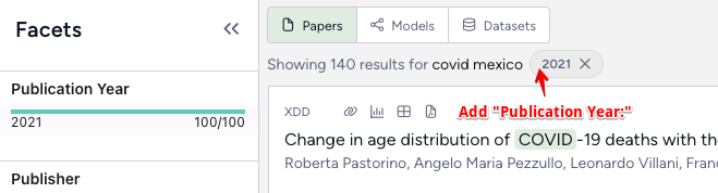 [TASK]: Style facet filter badges to match design · Issue #663 · DARPA-ASKEM/terarium · GitHub