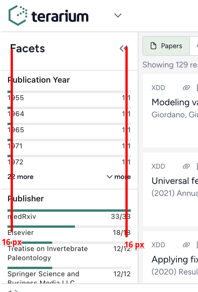 [TASK]: Small facets panel style tweaks · Issue #669 · DARPA-ASKEM ...