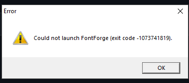 FontForge crashes when clicking "OK" in the Font Info · Issue #5231 · fontforge/fontforge · GitHub