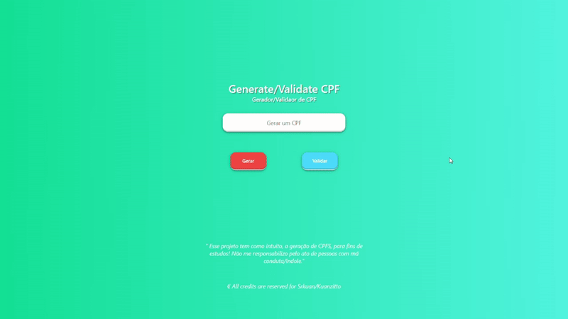 GitHub - kuanzitto/Cpf-Generate-Validated-in-HTML-JS-CSS-REGEX