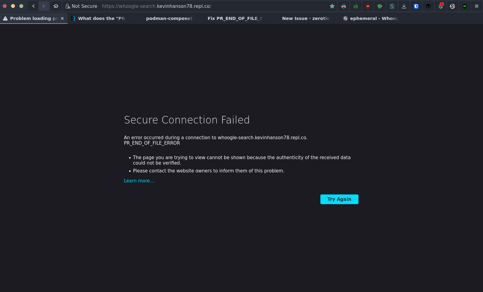 PR_END_OF_FILE_ERROR while routing connections through zerotier · Issue #1650 · zerotier ...