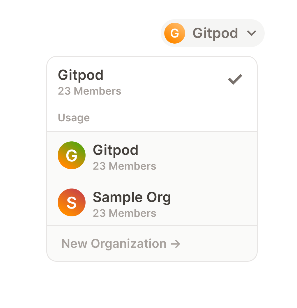 Improve The Checkmark Icon For The Selected Organization In The Org Selector · Issue 16434 