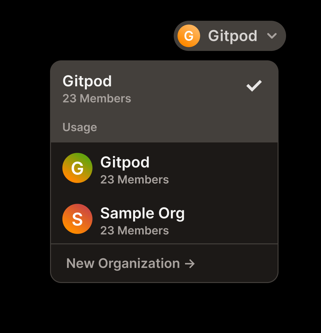 Improve the checkmark icon for the selected organization in the org selector · Issue #16434 ...