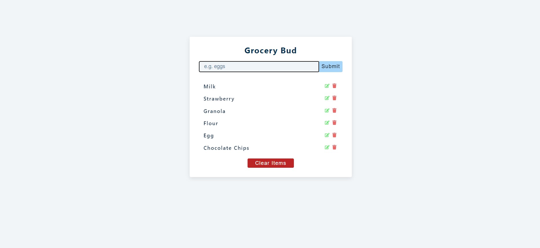 Github Dilarauluturhan Grocery Bud It Is The One Page Grocery Bud