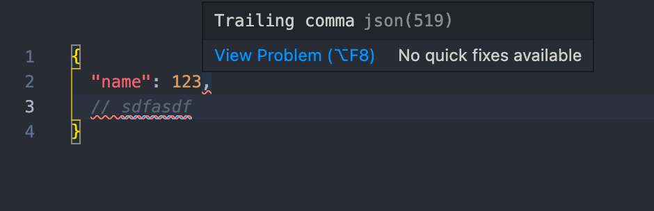JSON allowComments not working · Issue #2426 · microsoft/monaco-editor · GitHub