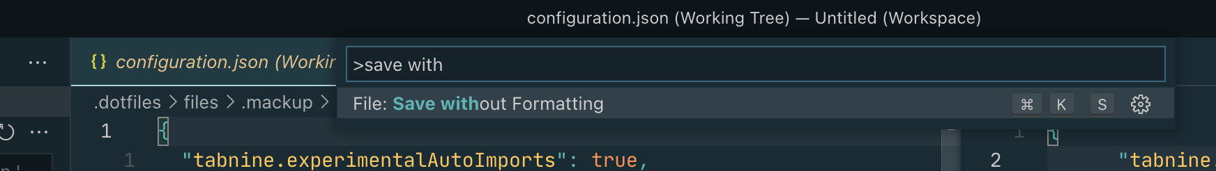 Save without formatting · Issue #3521 · onivim/oni2 · GitHub