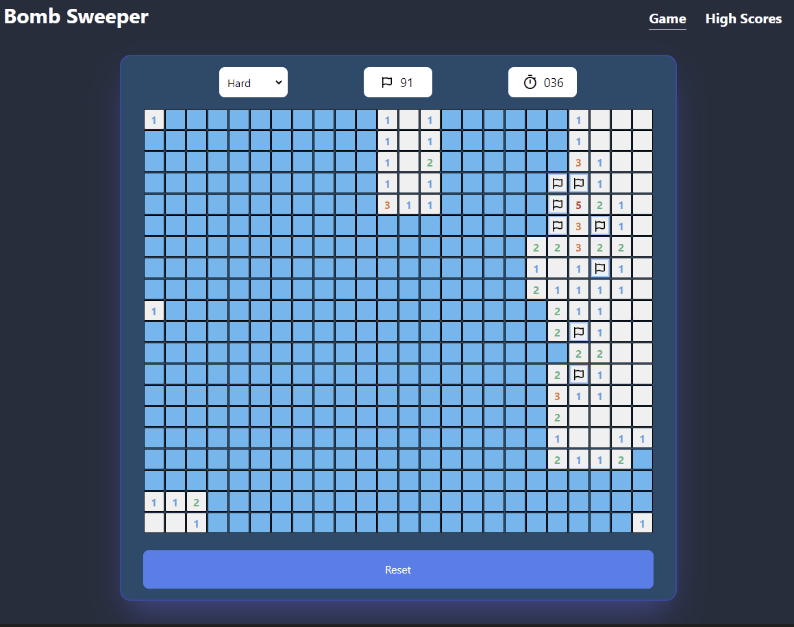 GitHub - ccerf/bombsweeper: Bombsweeper is my version of the classic Minesweeper game
