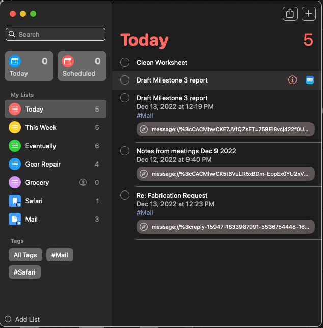 Feature Request: Clickable URL Link · Issue #90 · DamascenoRafael/reminders-menubar · GitHub