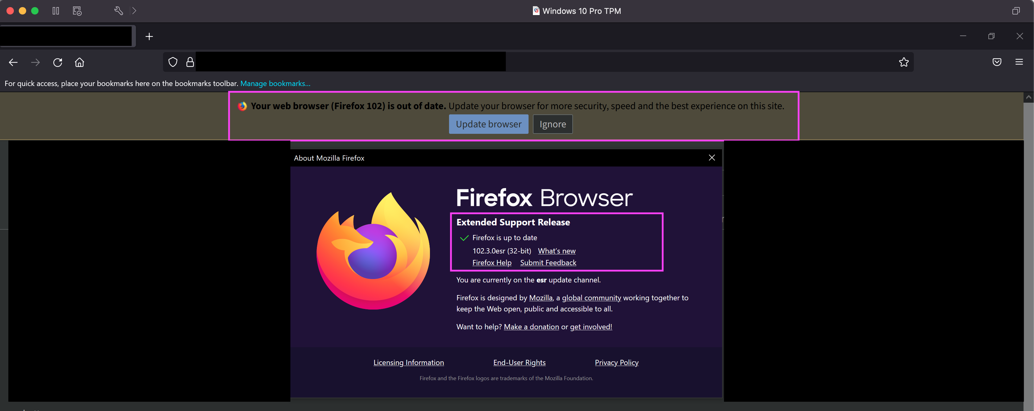 Firefox 102 ESR shows warning / option "notify_esr" has no effect · Issue #561 · browser-update ...