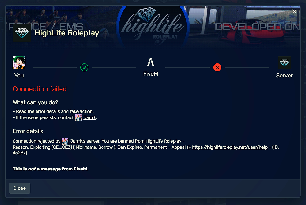 Applying custom license plates perm bans you for "Exploiting" · Issue ...