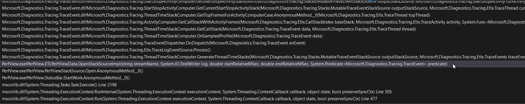 StackOverflow Exception when loading "Thread Time (with StartStop Activities) Stacks" · Issue ...