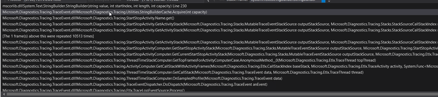 Stackoverflow Exception When Loading Thread Time With Startstop 4924