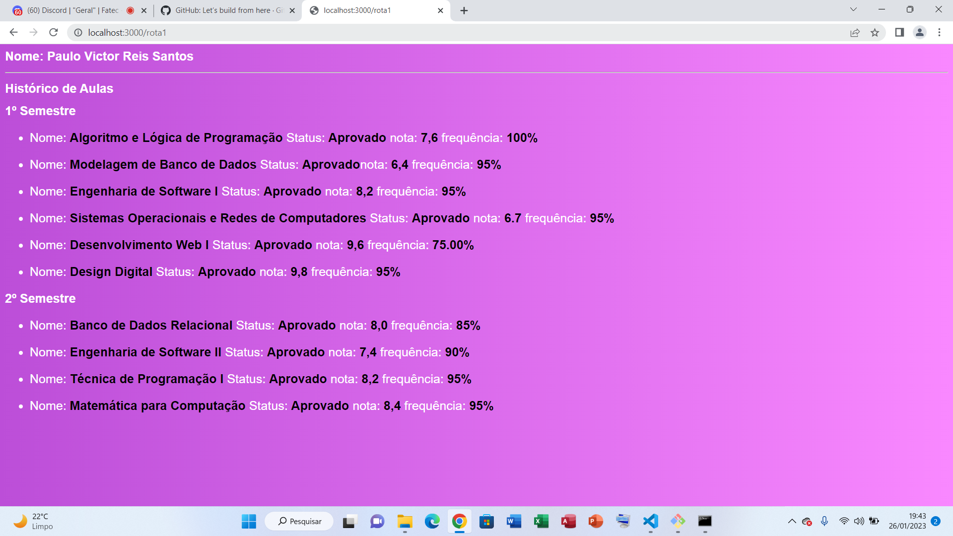 Github Paulovictor29 Projeto Rotas Criação De 3 Rotas Desenvolvido
